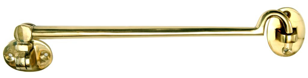 CAB200BR - Brass Cabin Hooks 200mm
