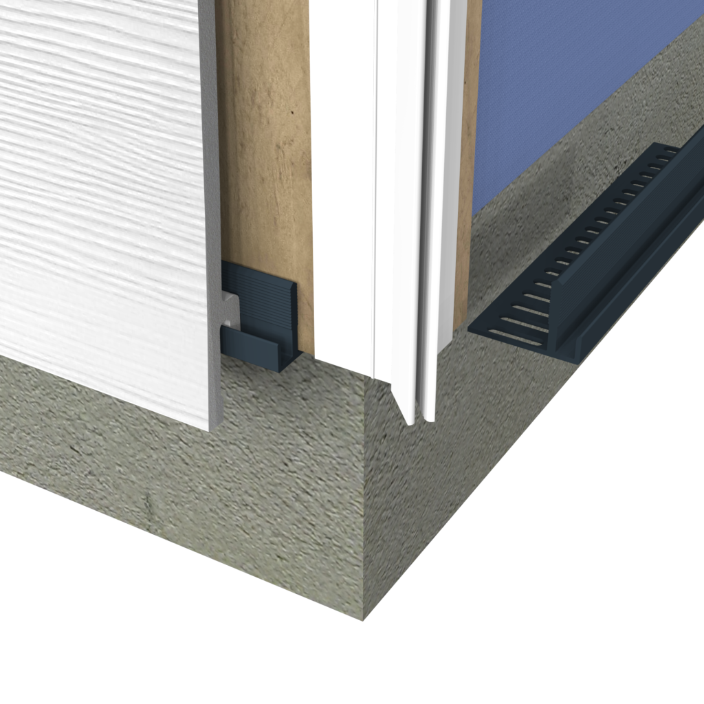 FC3123 - Fortex Vented Starter Trim (Hidden) White 3m